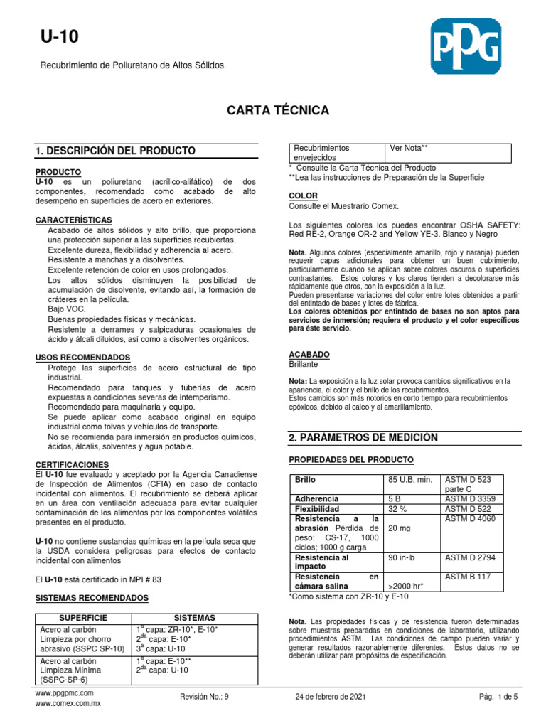 U 10 PDS Spa | PDF