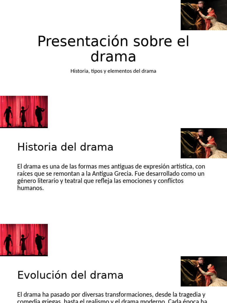 Presentación Sobre El Drama | PDF