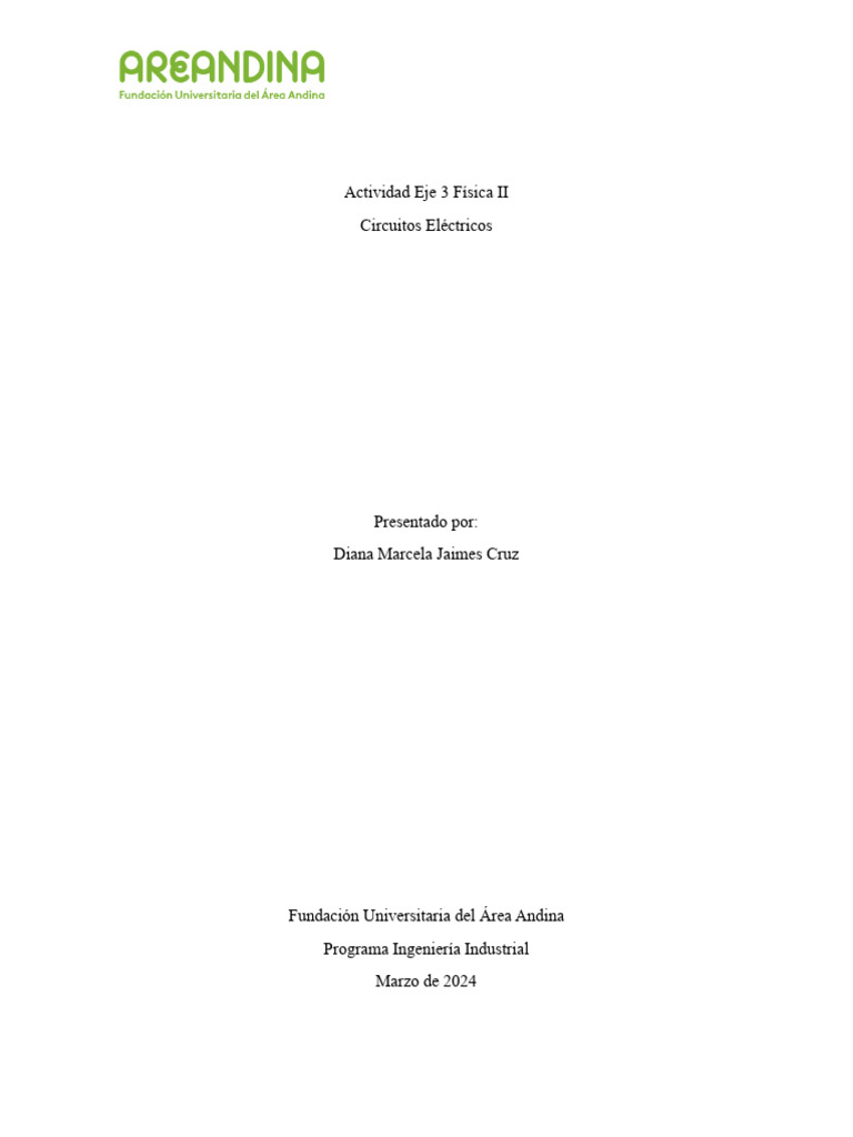 Actividad Eje 3 Física II | PDF