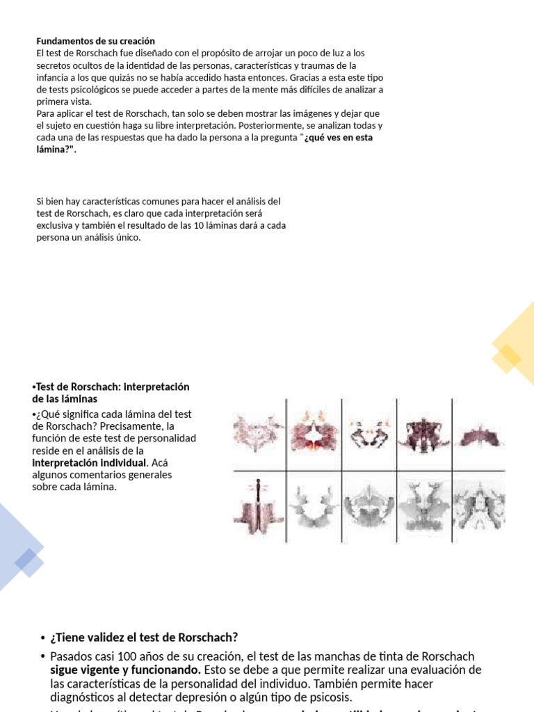 Test de Rorschach | PDF