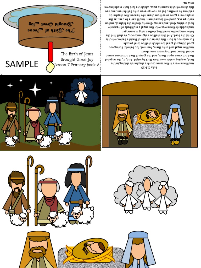 Sample: The Birth of Jesus Brought Great Joy Lesson 7 Primary Book A | PDF