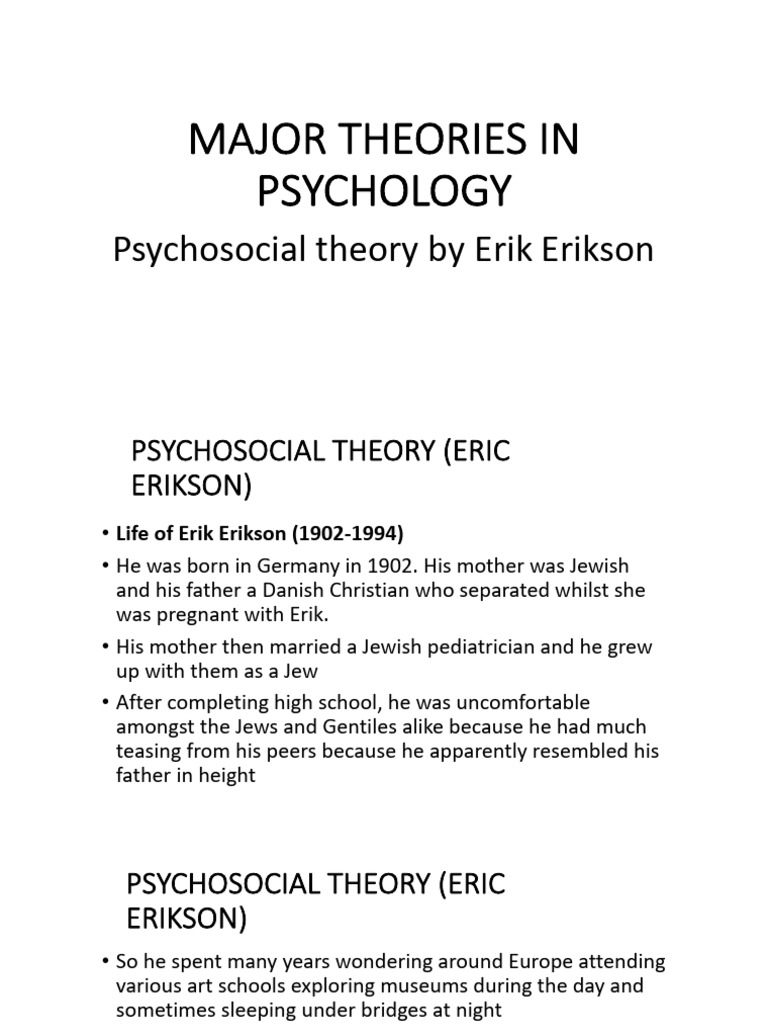 Theories in Psychology 3 | PDF