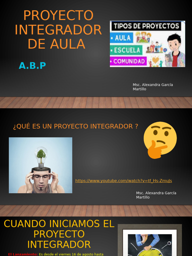 Proyecto Integrador de Aula Clase 1 | PDF