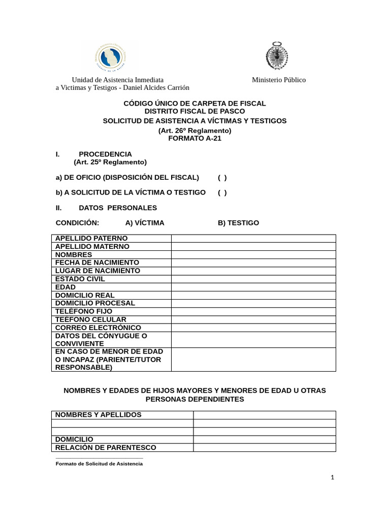 Carpeta de Asistencia Integral 2021 | PDF