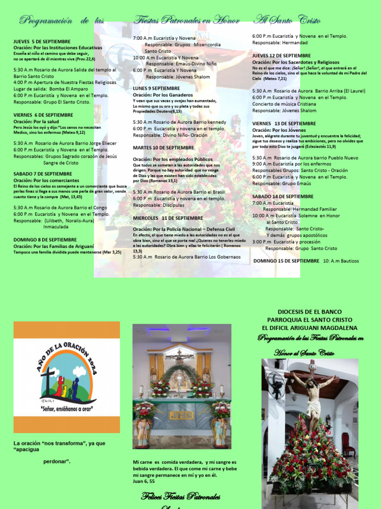 Programa Fiestas Patronales 2024 | PDF