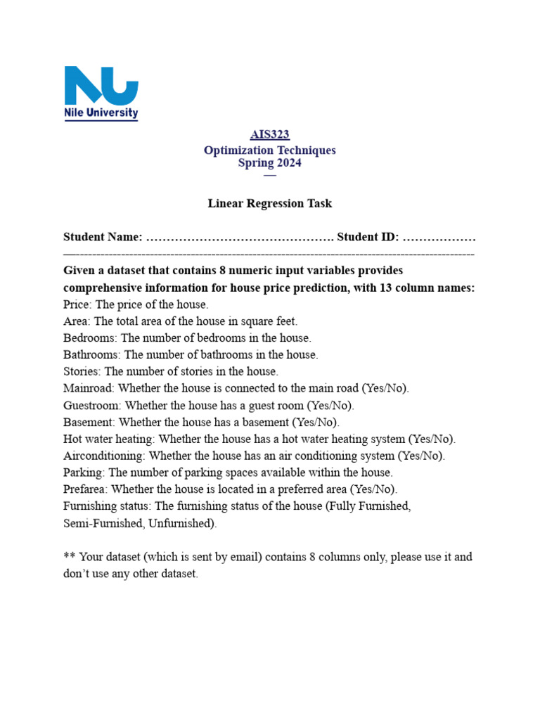 AIS3233 LR Task | PDF