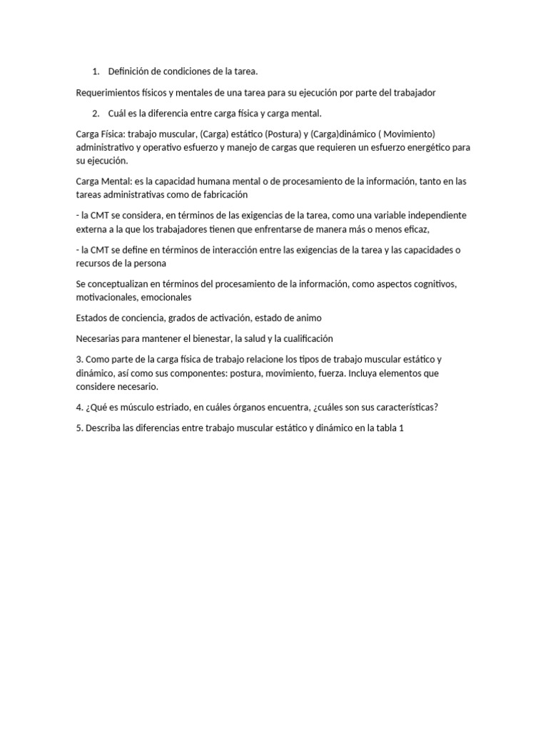 Tarea 1 Condiciones de La Tarea | PDF