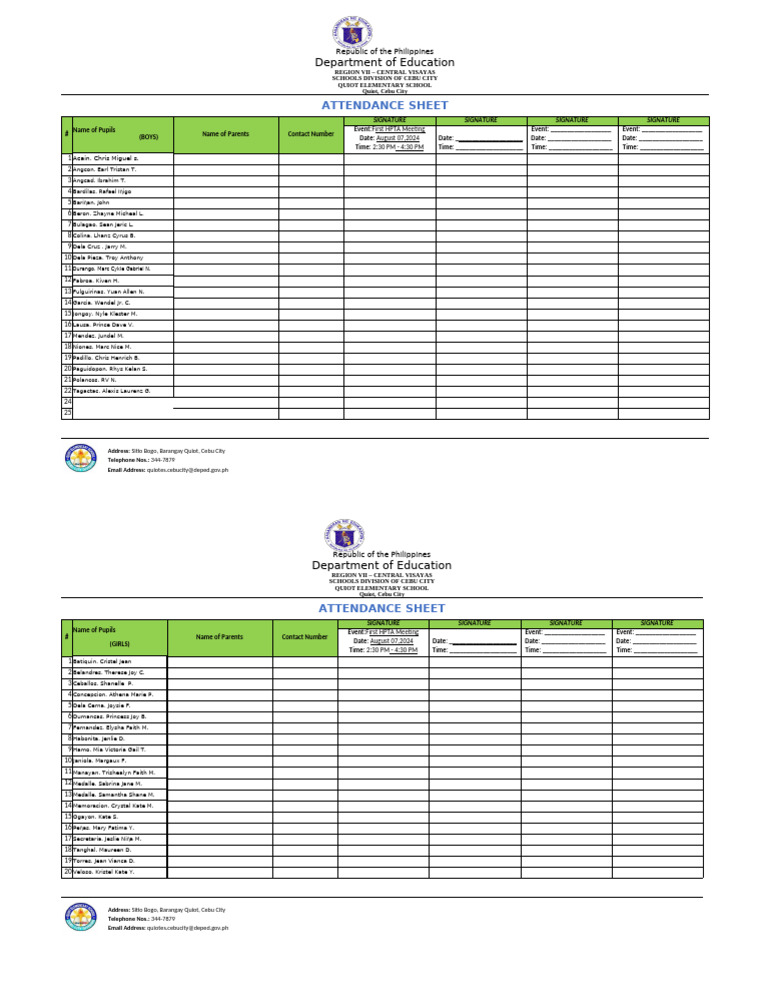 Attendance-Sheet_HPTA-Assembly-Meeting | PDF
