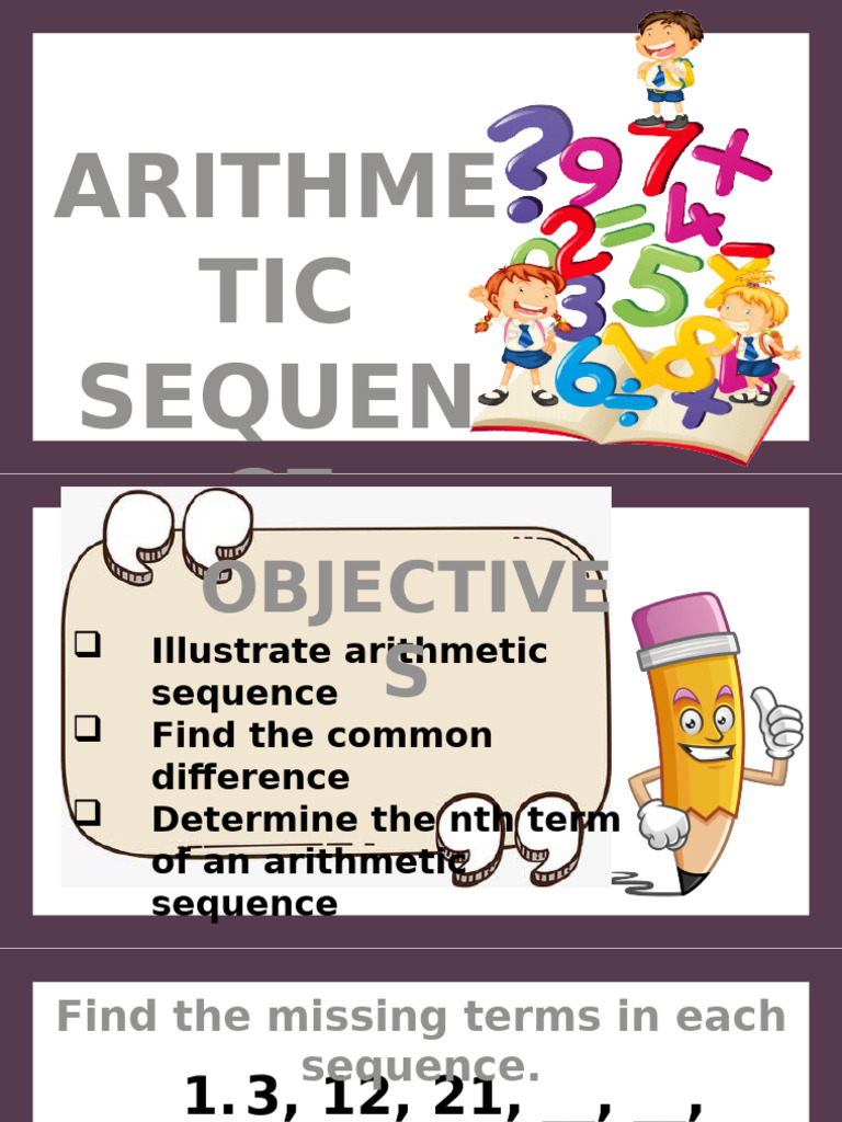 Arithmetic Sequence | PDF