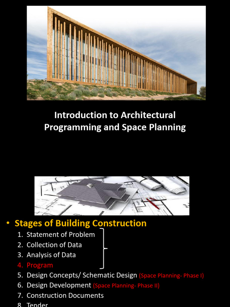 Lecture 2, Intro To Programming and Space Planning | PDF | Data | Design