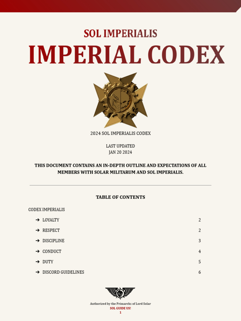 Sol - Codex Imperialis | PDF