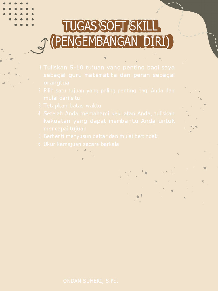 ONDAN SUHERI - Tugas Soft Skill | PDF