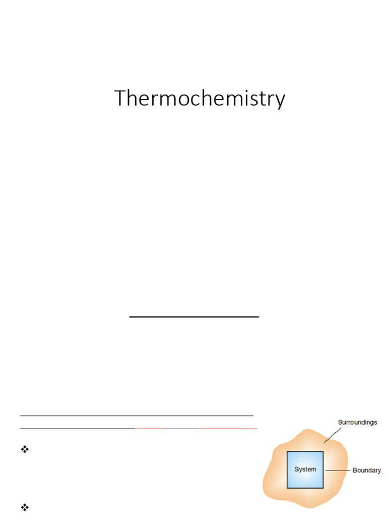 Thermo Chemistry | PDF