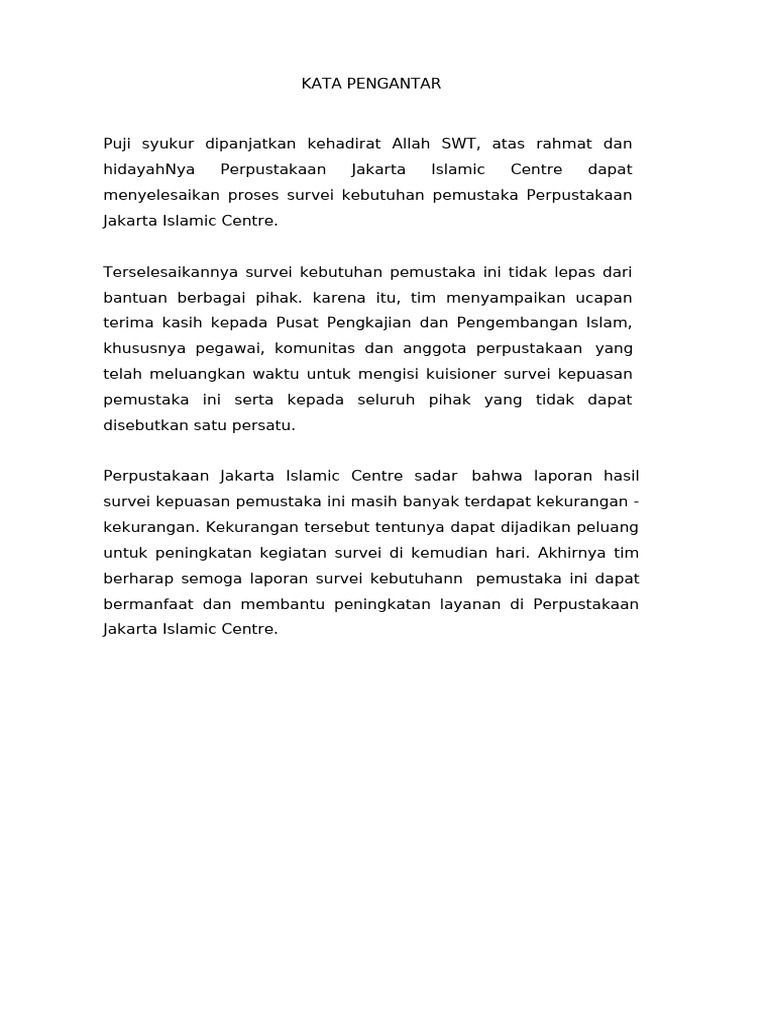 Kata Pengantar | PDF