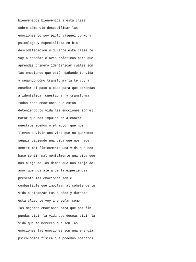 (Spanish (Auto-Generated) ) MASTERCLASS - Cómo Biodescodificar Las ...