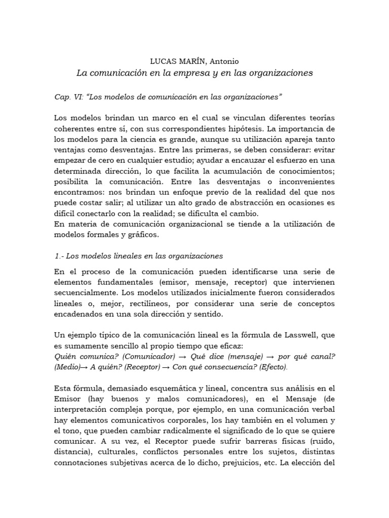 LUCAS MARÍN - PEARCE - Apuntes Sobre Comunicación Organizacional ...