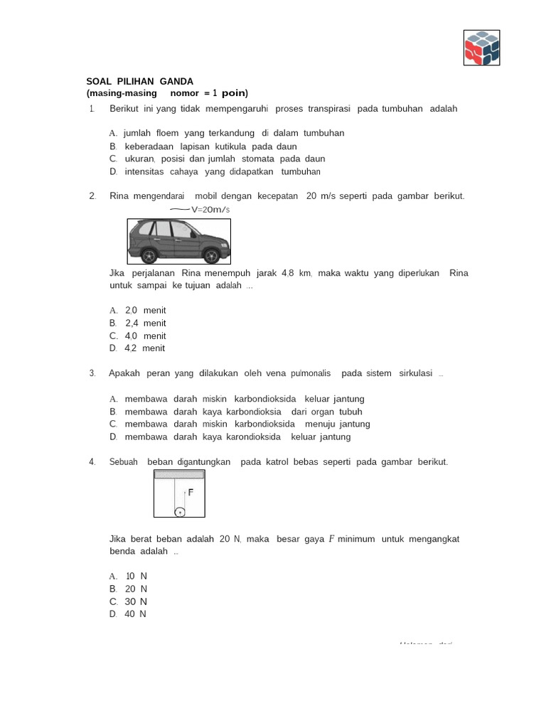 Soal KSN Ipa SD | PDF