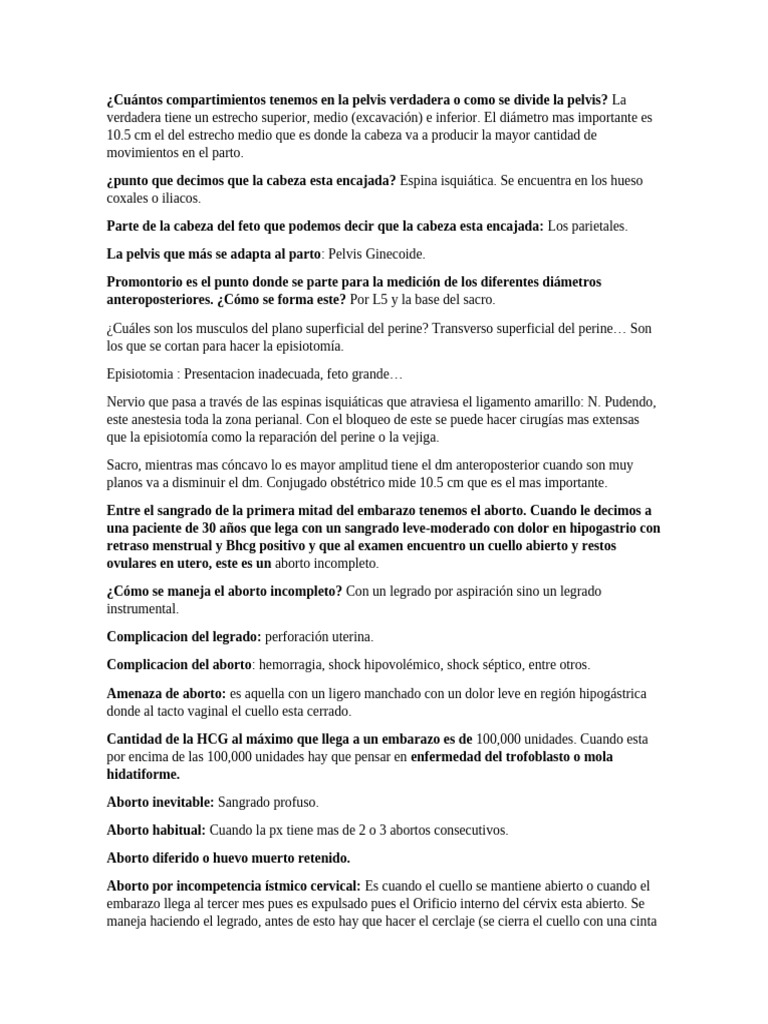 Repaso Chahin y Gomez | PDF