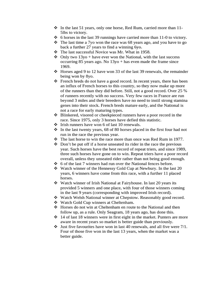 Grand National | PDF