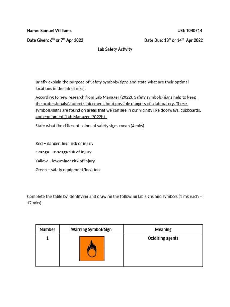BIO 1200 Lab 1 - 2022 | PDF