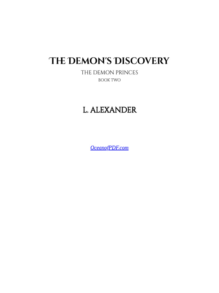 The Demons Discovery - L Alexander | PDF