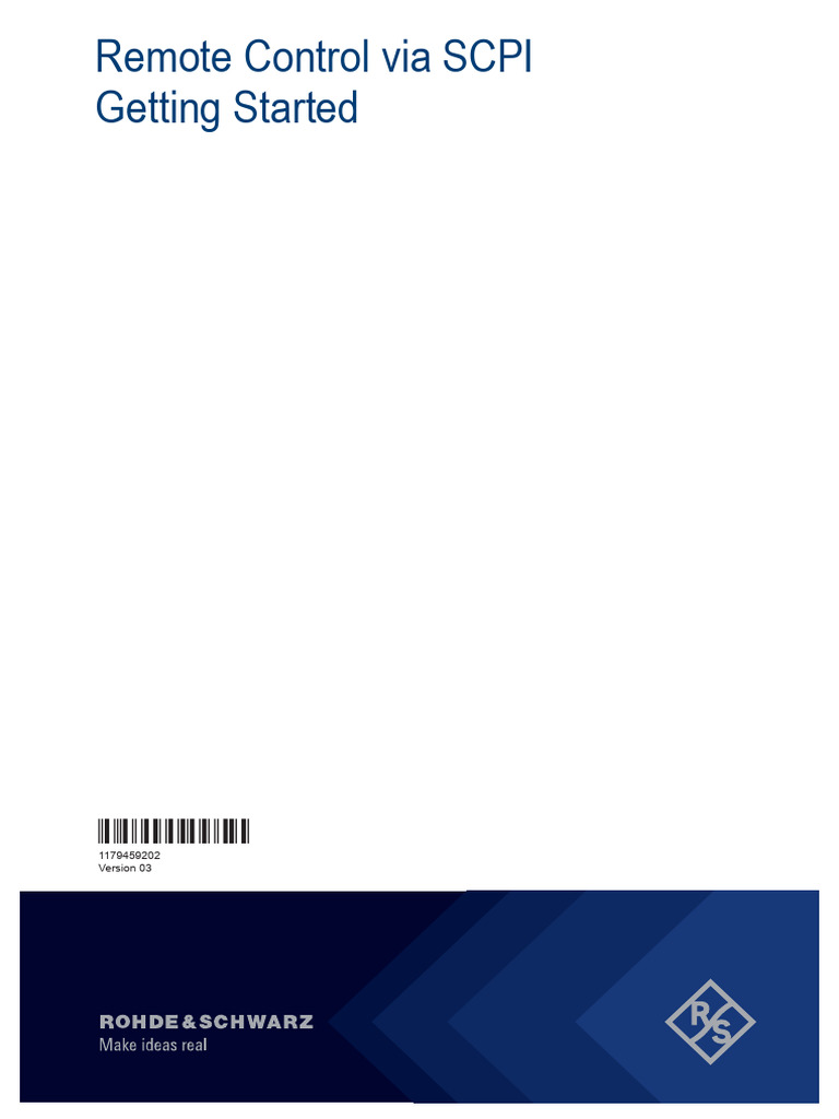 Remote Control SCPI GettingStarted en 03 | PDF