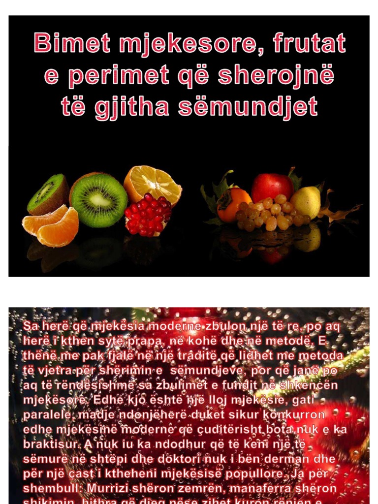 Bimet Mjekesore Frutat E Perimet Që Sherojnë Të Gjitha Sëmundjet Pdf