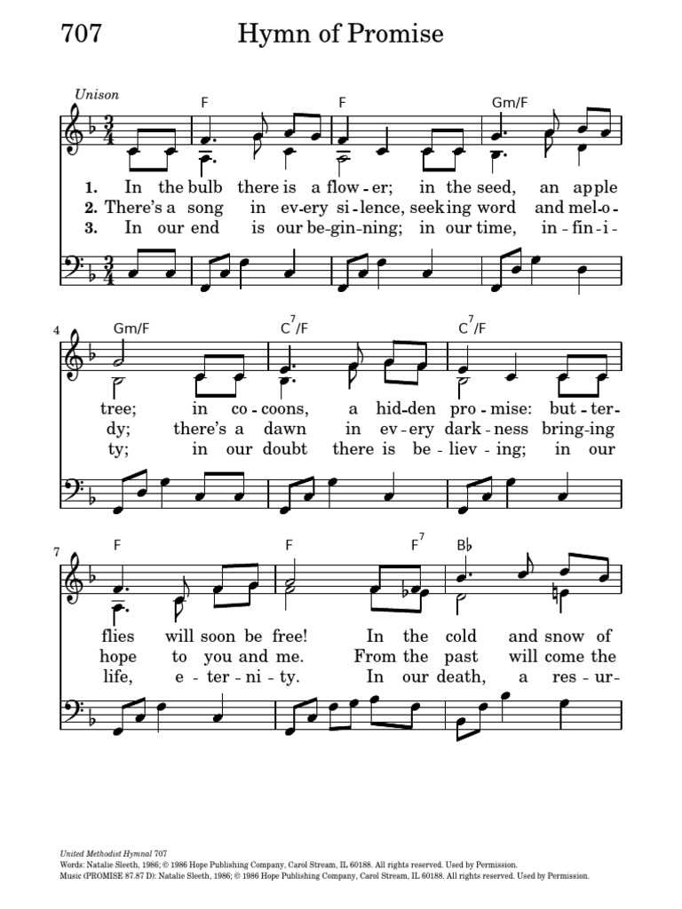 Hymn of Promise Hymn Tune | PDF