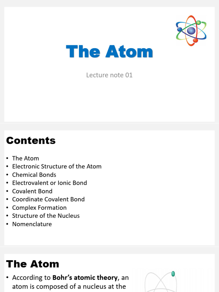 01 The Atom 2024 | PDF