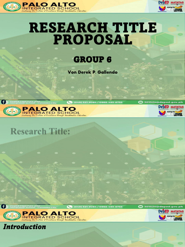 Title Proposal | PDF