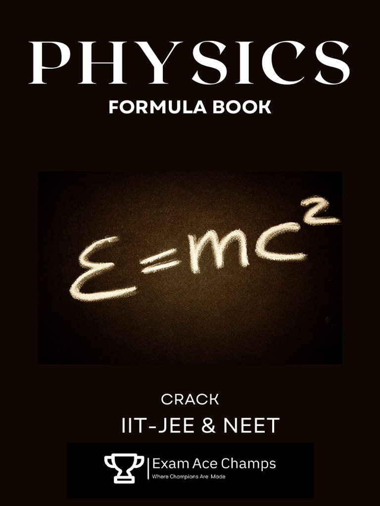 Physics Formula Book for IIT-JEE & NEET | PDF | Waves | Electromagnetic ...