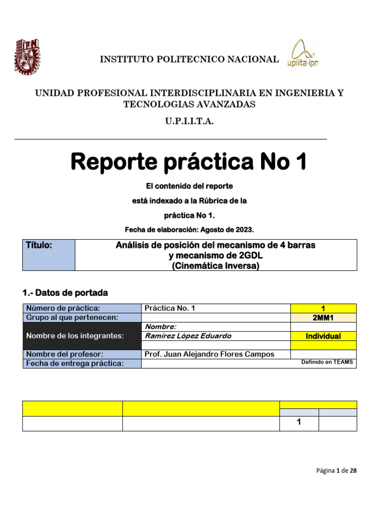 Reporte Practica No 1 - Rle | PDF
