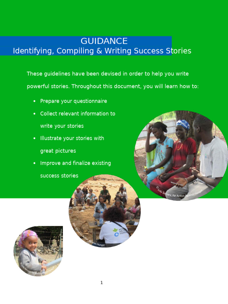 Guidelines Success Stories Draft 4 | PDF