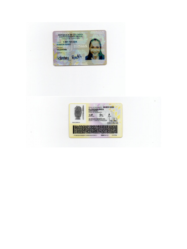 Cedula de Valentina | PDF