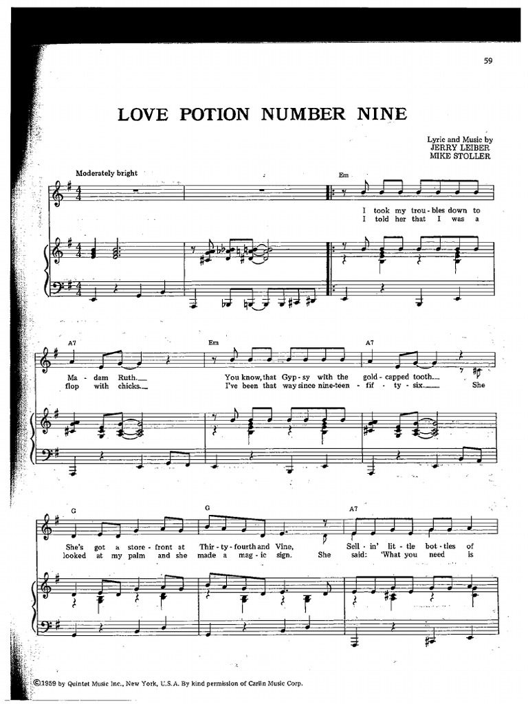 Love Potion Number Nine | PDF