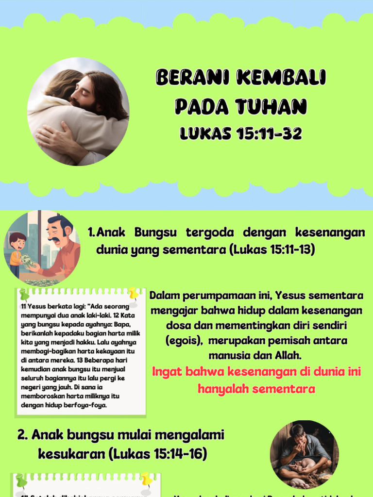 Khotba Mama-Berani Kembali Kepada Tuhan | PDF