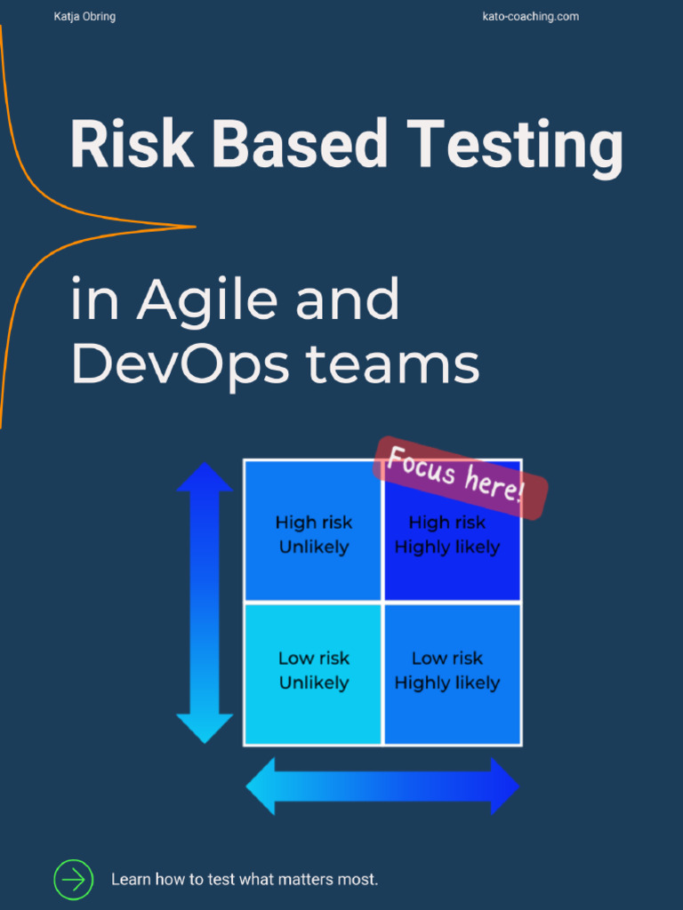 Risk Based Testing For Agile and Devops Teams Ebook - Kobring | PDF ...
