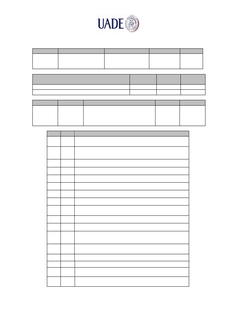 Conograma Regimen Del Trabajo 2C 2024 Jueves Mañana | PDF