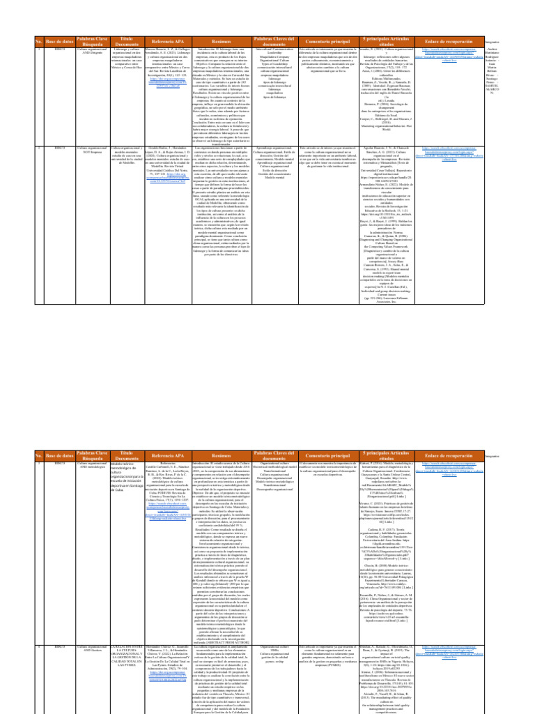 Matriz revisión documental 2024-2 - Matriz | PDF