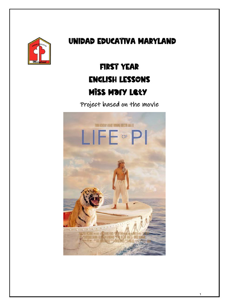 Handout Life of Pi - Primer Año - 2024 | PDF