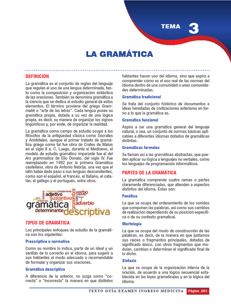 la gramática | PDF
