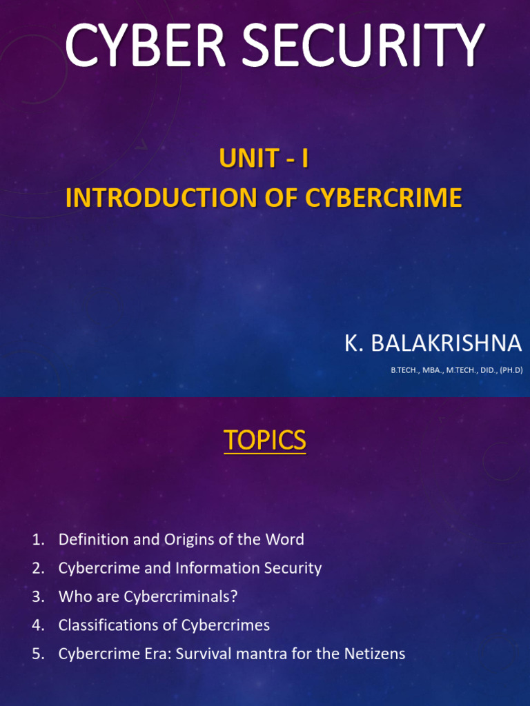 CS UNIT-I Final | PDF