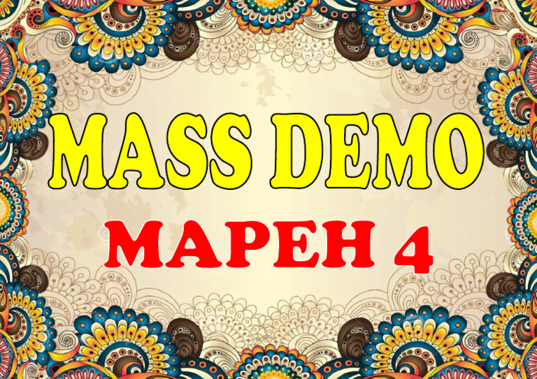 Mass Demo Backgroun 2024-2025 | PDF