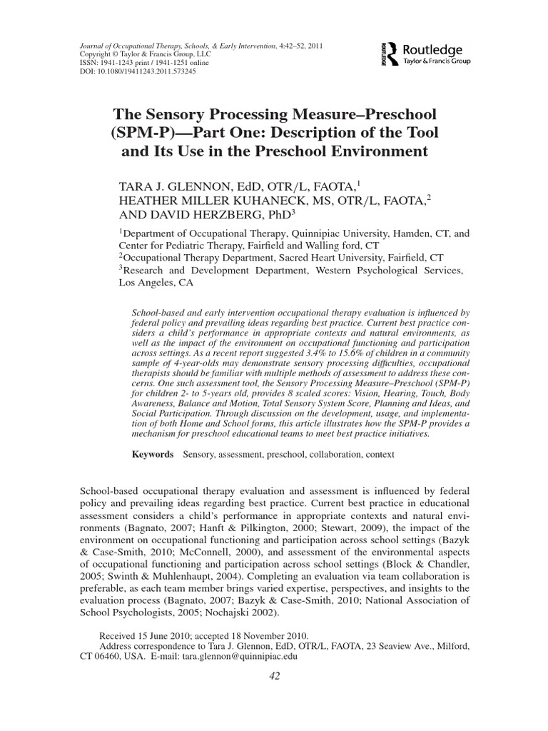 SPM Preschool Part 1 | PDF