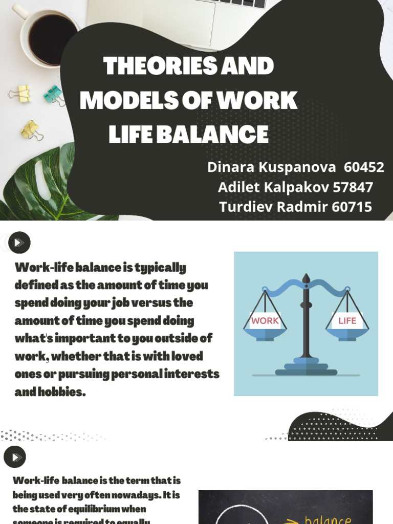 Theories and Models of Work Life Balance | PDF