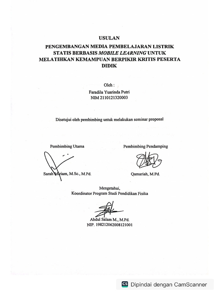 Lembar Pengesahan Dila | PDF