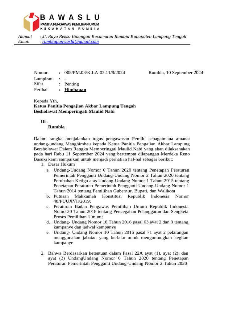 Himbauan Pengajian | PDF