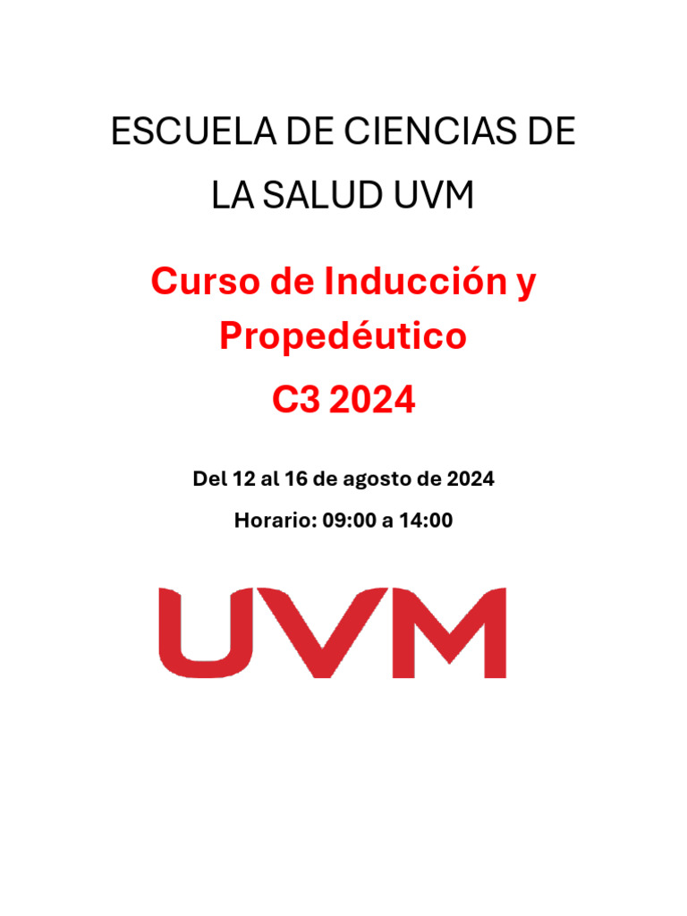 Programa Propedéutico NC C3-2024 | PDF