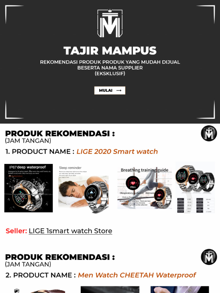 List Rekomendasi Produk Di AliExpress | PDF