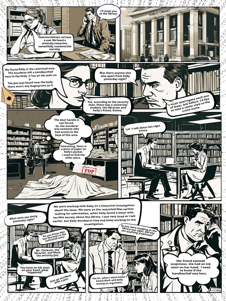 Documento A4 Pagina de Historieta Comic Ilustrativo Infantil Multicolor | PDF